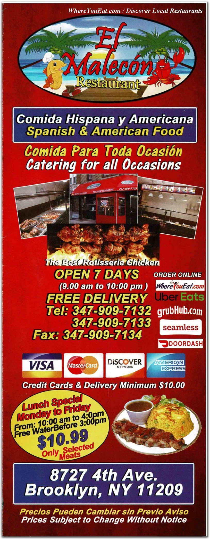 El Malecon Restaurant in Brooklyn